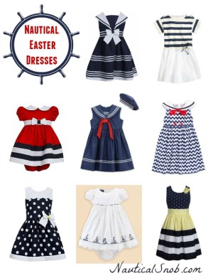Girls Nautical Easter Dresses - Nautical Snob